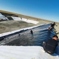 China Industrial Design Style Double Smooth Surface Composite Geomembrane Membrane 0.2-3mm for sale