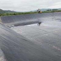 China Double Smooth Surface 2.0mm Black HDPE Geomembrane Liner for Anti-seepage in Landfill for sale