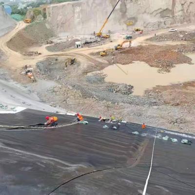 China Anti-Seepage HDPE 1.0mm Geomembrane Fish Farm Pond Liner made of 100% Virgin Material for sale