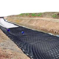 China 1.1mm-1.6mm Thickness HDPE Geocells for Sturdy Slope Protection and Road Stabilization for sale
