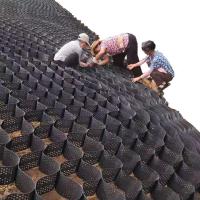 China 1.1mm-1.6mm Thickness HDPE Geocells for Sturdy Slope Protection and Road Stabilization for sale