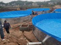 China 1m-10m Width HDPE Geomembrane for Fish Shrimp Tank 0.3-3mm ASTM Onsite Training Offered for sale