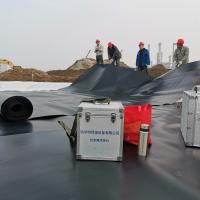 China Waterproofing Plastic Fish Pond Liner HDPE Geomembrane with Double Smooth Technology for sale