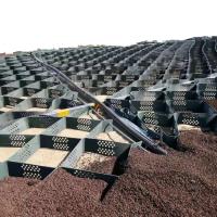 China Steep Slope Protection Reinforcement Black Gray Green Honeycomb Geocells HDPE Geocell for sale