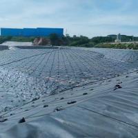China Tenglu 0.1mm 3mm Black / Green / White / Blue HDPE Geomembrane Pond Liner for Fish Farm Pond for sale