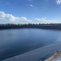 China Tenglu 0.1mm 3mm Black / Green / White / Blue HDPE Geomembrane Pond Liner for Fish Farm Pond for sale