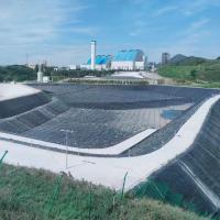 China Blue HDPE Geomembrane Sheet for Fish Pond 0.1mm 3mm and Onsite Installation Service for sale