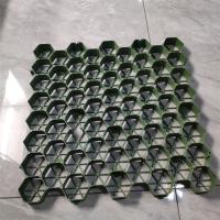 China Outdoor HDPE PE Grass Planting Grid for Green Black Car Driveway Lawn Parking Lot for sale