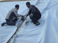 China Landfill Sewage Treatment Channel Seepage Prevention HDPE Geomembrane Waterproof Liner for sale