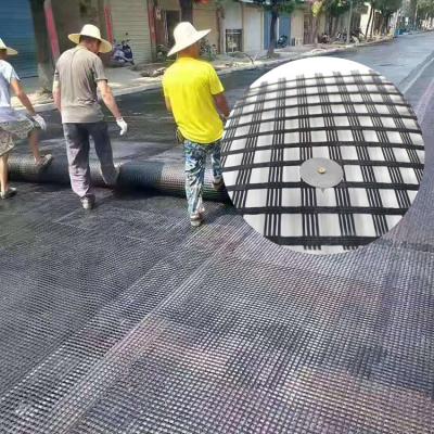China Industrial Design Style 100KN Glass Fiber Geogrid Reinforce Driveways Highways and Roads for sale