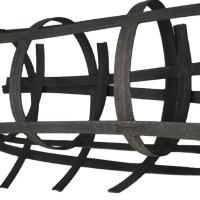 China High Tensile Strength Steel Plastic Geogrid for Road and Railway Construction in Made for sale