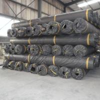 China Smooth/Textured HDPE Geomembrane Liner for Pond Fish Lake Landfill Dam Black/White for sale