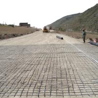 China Geogrid for Road Airport Railway Slope and River Bank Surface Resistance Engineering for sale