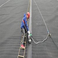 China PP HDPE PE PVC EVA geomembrane fish pond liner welder HMT 1300 welding machine channel for sale