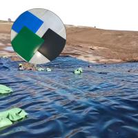 China Waterproof and Anti-Seepage HDPE Black Plastic Geomembrane Liner for Landfill Lakes 's for sale