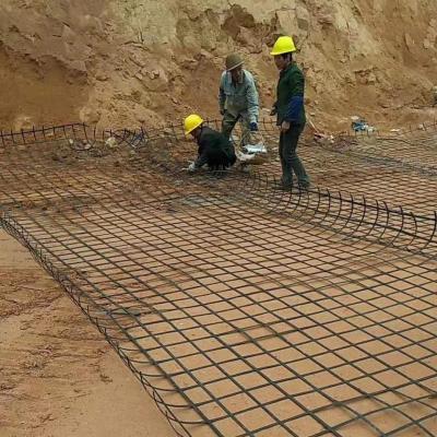 China Easier Construction of 1-6m Soil Stabilization with Black Steel PP Composite Geogrid for sale