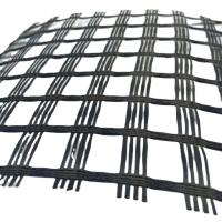 China Onsite Inspection 100kn Fiberglass Geogrid Coated Bitumen for Road and Bridge Pavement for sale