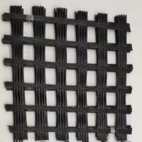 China 22Kn/m-1000Kn/m Tensile Strength Fiberglass Geogrid for Long Lasting Roadbed Material for sale