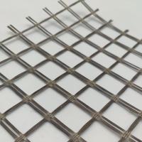 China 80KN/100KN Warp Knitted Polyester Biaxial Geogrid Ideal for Highway Soil Reinforcement for sale