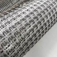 China Geogrids for Driveway Road Reinforcement Retaining Wall Plastic Bia-xial Geogrid for sale