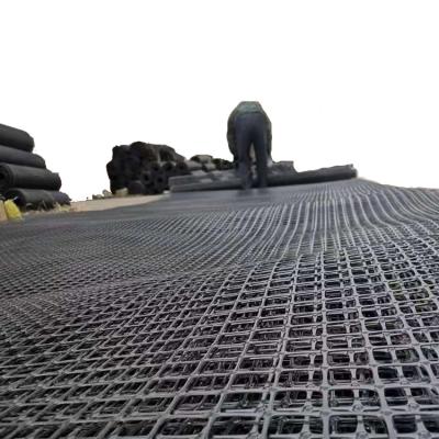 China 60-60kn Drive Widening PP Biaxial Geogrid Roll Ideal for Civil Engineering Construction for sale