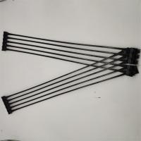 China 12.7*12.7mm and 25.4*25.4mm Mesh Size Uniaxial Plastic Geogrid for Roadbed Construction for sale