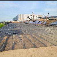 China Raw Material HDPE/PP Uniaxial Geogrid for Retaining Wall in Civil Engineering Projects for sale