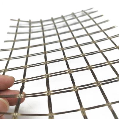 China Free Spare Parts Black Polyester Biaxial PET Geogrid for Slope Reinforcement 25-150KN/M for sale