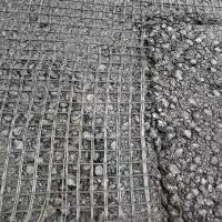 China Free Spare Parts Black Polyester Biaxial PET Geogrid for Slope Reinforcement 25-150KN/M for sale