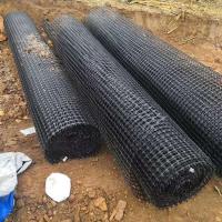 China Industrial Design Style Bidirectional Plastic Geogrid for Road Foundation Enhancement for sale