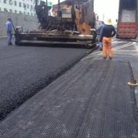 China Earthwork Products Biaxial Glass Fiber Fiberglass Geogrid for Parking Lot and Railway for sale
