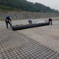 China Steel Plastic Geogrid for Road Surface Resistance Engineering Made in Length 50-100m for sale