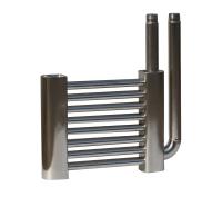 China Metal Heating Cooling Grid Coils 8 to 28 Tubes 4.6 to 89.8 Sq Ft Exchange Area for sale