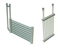 China Metal Heating Cooling Grid Coils 8 to 28 Tubes 4.6 to 89.8 Sq Ft Exchange Area for sale