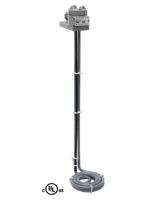 China L Shaped PTFE Immersion Heater 500-6000W 120-600V Industrial Chemical Tank Heater for sale