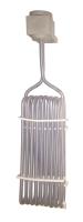 China 120-600V PTFE Immersion Heater Single Tube Vertical Fluoropolymer 500-9000W for sale