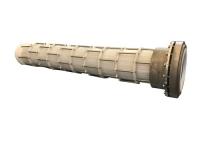 China Plastic Shell and Tube Heat Exchanger Inline Fluoropolymer 6.5-160 Sq Ft Chemical Heat Exchanger for sale