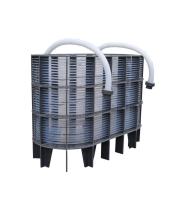 China Plastic Shell and Tube Heat Exchanger Inline Fluoropolymer 6.5-160 Sq Ft Chemical Heat Exchanger for sale