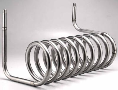 China OEM Chemical Helical Immersion Coils 316 Stainless Steel 1 Inch Diameter 100 PSI for sale