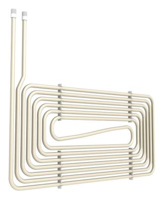 China Chemically Resistant Teflon Tubular Immersion Coils 7 Bar for Surface Finishing for sale
