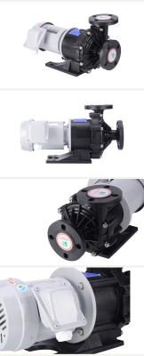 China 17m Head 750W Horizontal Magnetic Drive Chemical Pump PP 350L/min 3-380V for sale