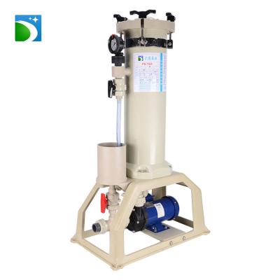 China 400W PP Chemical Filter Pump System 55L/min Vertical Industrial Filter for Plating for sale