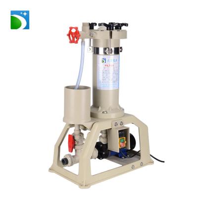 China 200L/Min Self Priming Nickel Plating Filter Compact Chemical Corrosion Filter 400W for sale