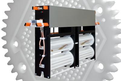 China PP PVC PVDF Electroplating Barrel Plating Units 304 Stainless Steel Frame for sale