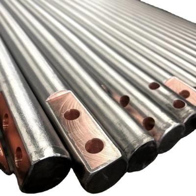 China Metallurgically Bonded Titanium Clad Copper Electrodes Anodes 1/4 to 1 3/4 Inch Rod for sale