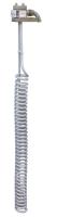 China ISO9001 CE Spiral Single Tube PTFE Immersion Heater 3 Phase 3000-12000 Watts 200-600 Volts for sale