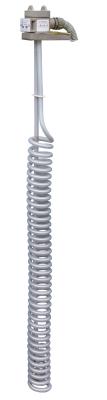 China ISO9001 CE Spiral Single Tube PTFE Immersion Heater 3 Phase 3000-12000 Watts 200-600 Volts for sale