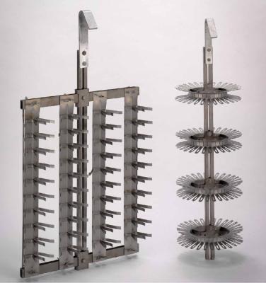 China Grade 2 Titanium Galvanic Electroplating Jigs Plating on Plastic Racks 8 1/4 Inch Disc for sale