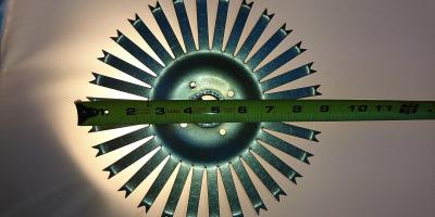 China Titanium Anodizing Racks Clips Discs 30 Stations 0.06in Thick 8.5in OD for sale