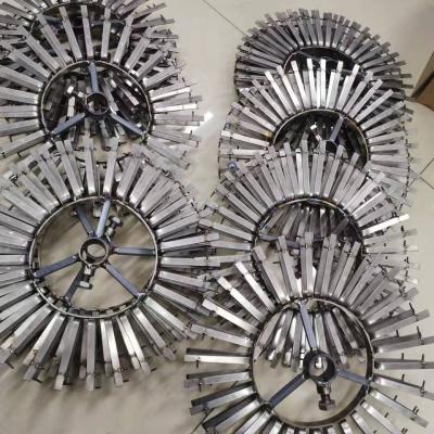 China Titanium Anodizing Jigs Disc Rack 220mm 30 Fingers 1.5T Thick Corrosion Resistant for sale